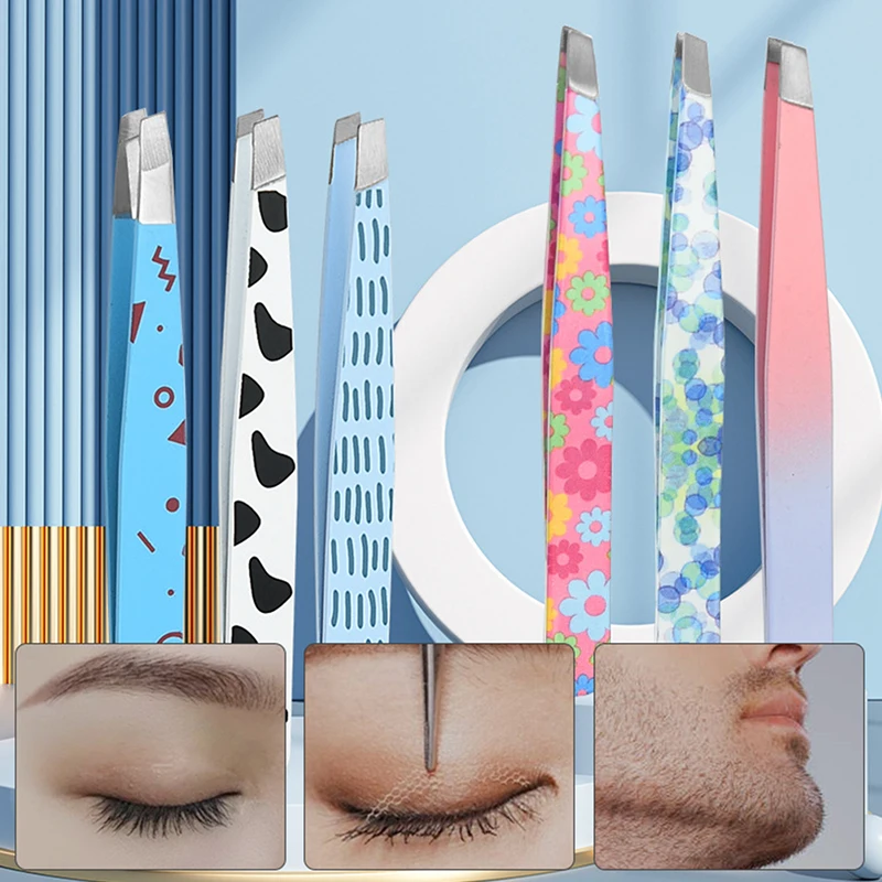 1PC-Eyebrow-Tweezer-Cartoon-Pattern-Hair-Beauty-Fine-Hairs-Puller ...