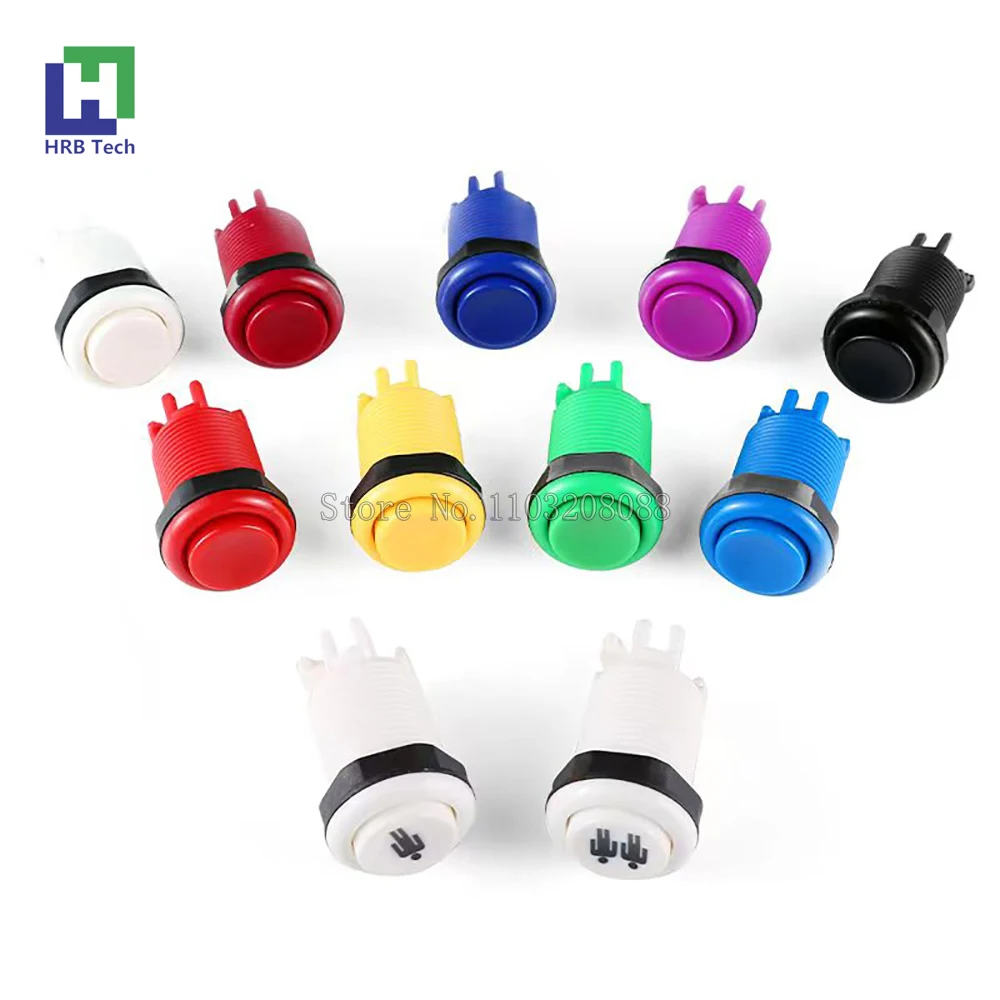 10pcs-28MM-Mounting-Hot-American-Style-Push-Button-With-Microswitch ...