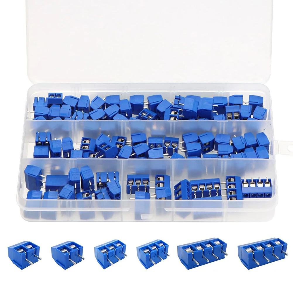 100Pcs-KF301-2P-3P-4P-PCB-Vis-Terminal-nuits-5mm-Pas-Vis-Nuit ...