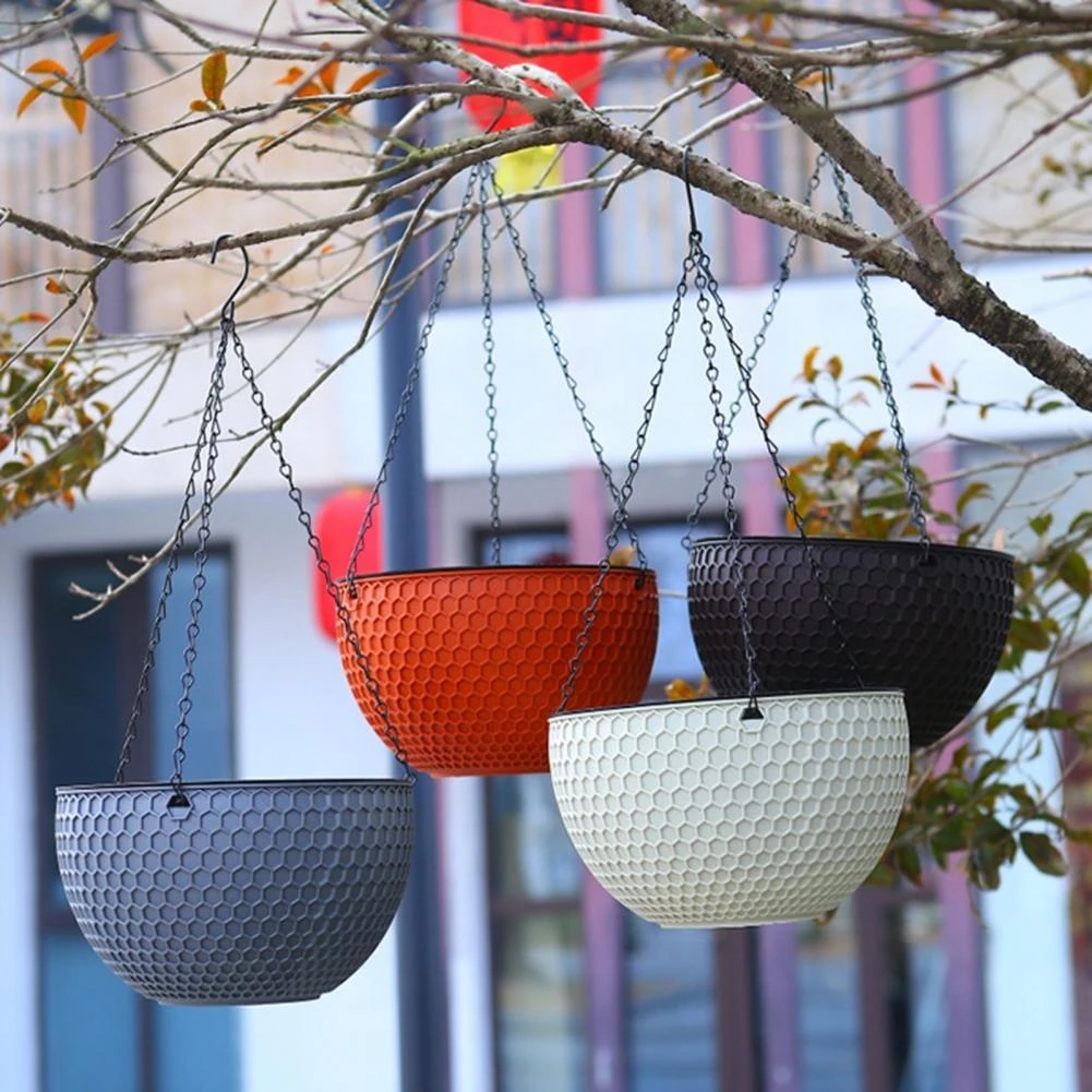 Honeycomb Hanging Flower Basket Self Water Absorption Hanging Flower ...
