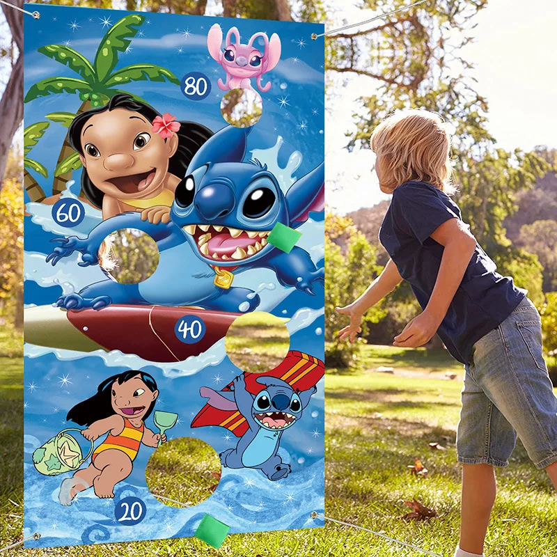 Lilo & Stitch Fun Safety Throwing Game Banner Decoration Supplies Kids ...