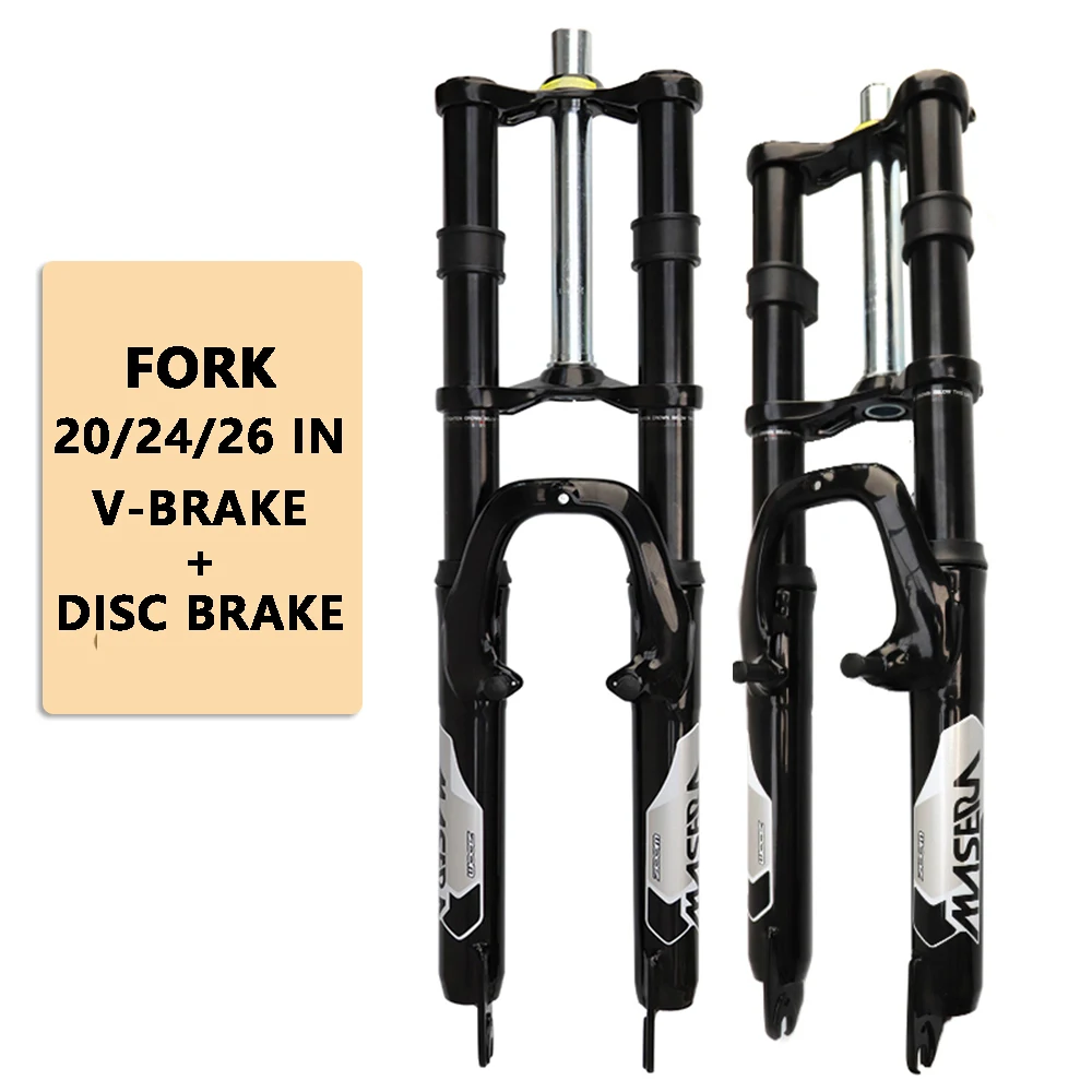 Descending-Bike-Fork-20-24-26-MTB-Shock-Fork-Double-Shoulder-Suspension ...