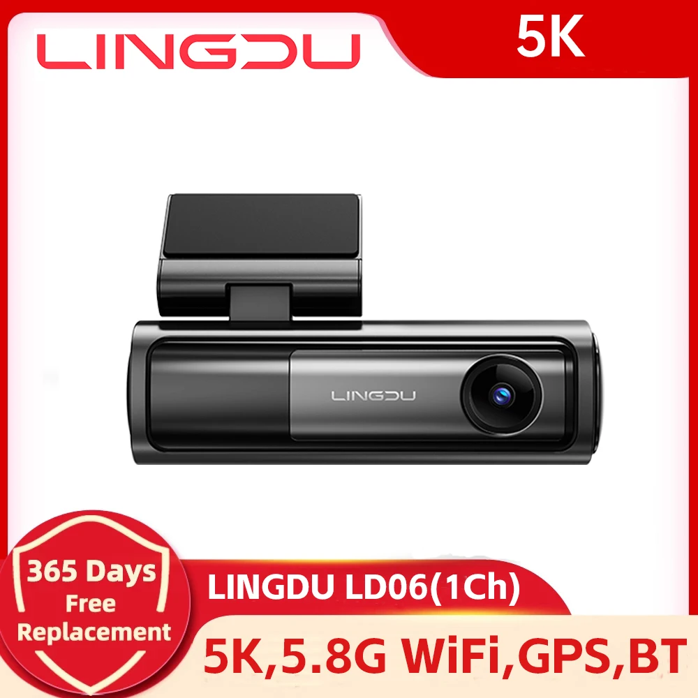 LINGDU-LD06-Dash-Cam-5K-Resolution-Car-DVR-5-8Gh-WiFi-GPS-Support-BT ...