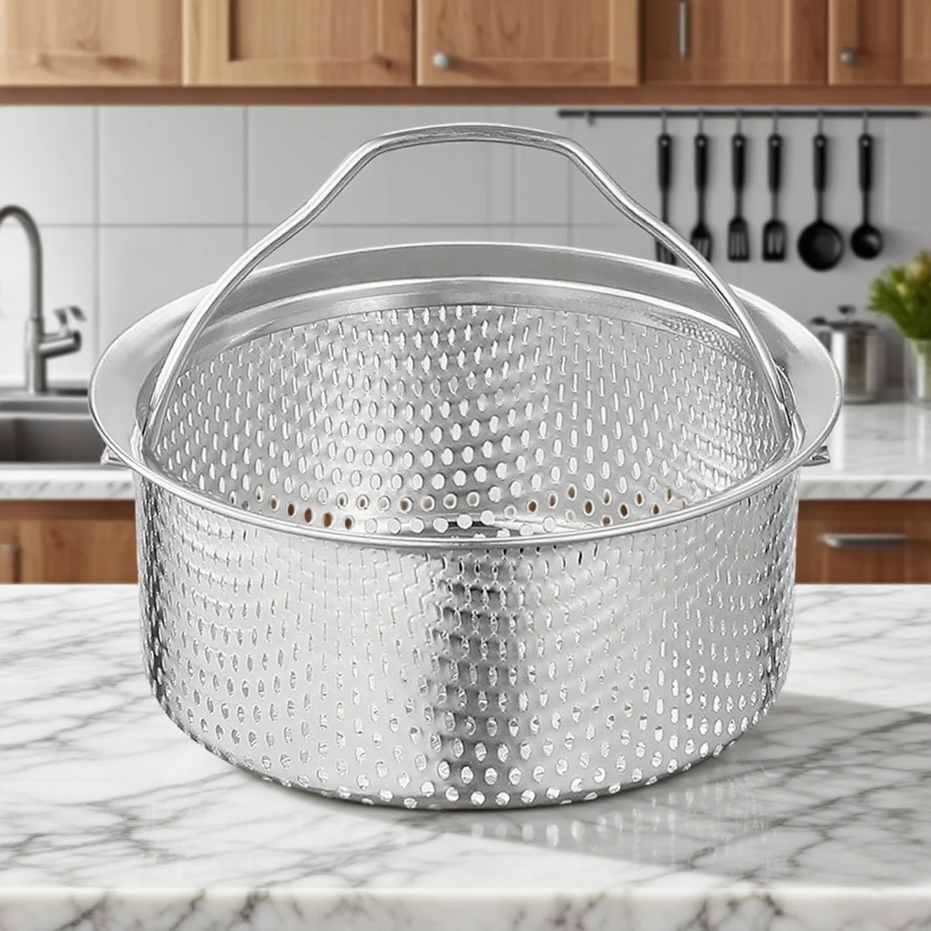304 Stainless Steel Food Steamer Basket for Egg Meat Prssure Cooker ...