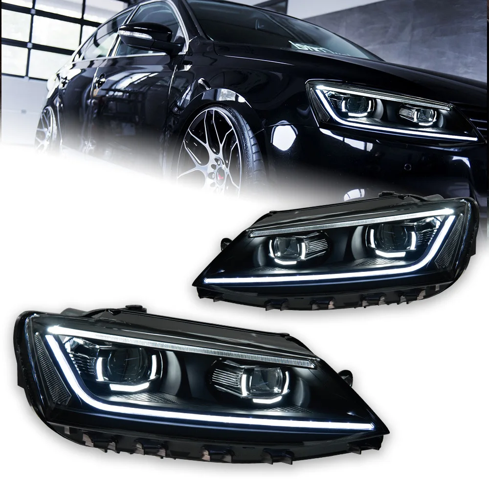 LED Headlights For Volkswagen Jetta MK6 2012-2018 Dynamic DRL ...