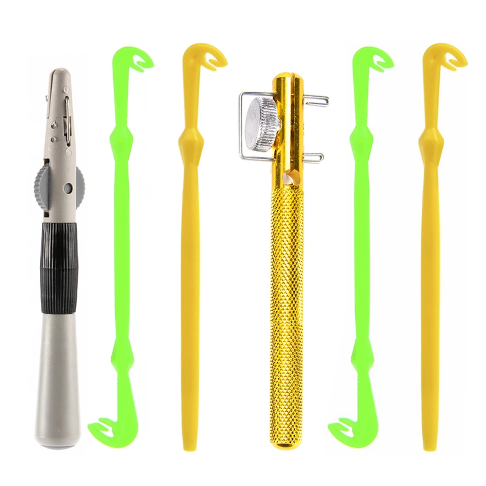 Portátil Pesca Tackle Gancho Tier, Linha de Pesca Tying Tool, com Sub ...
