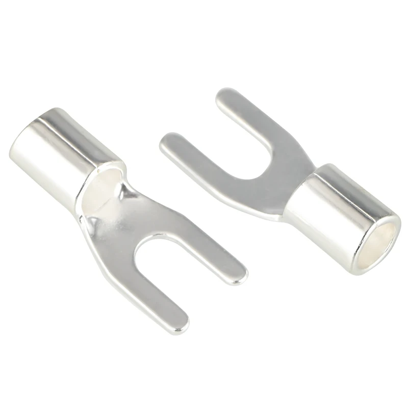 Sterling Silver Y Plug U-shaped Speaker Plug Diy Audio Cable Connector ...