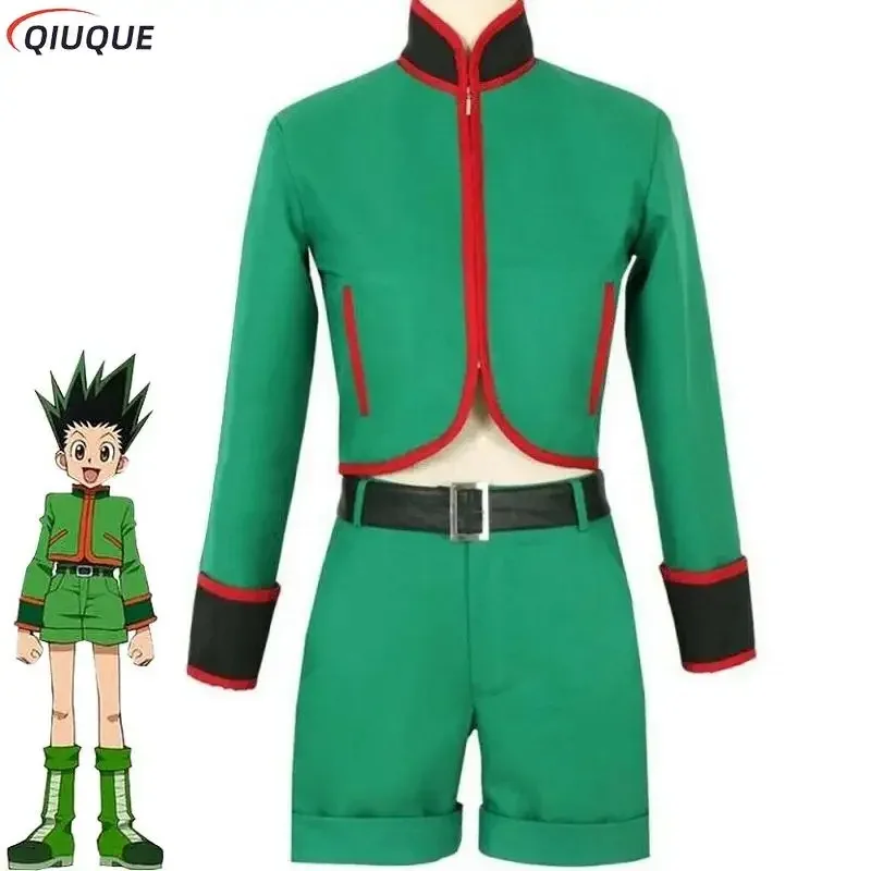 Anime Hunter x Hunter Gon Freecss Cosplay Costume Green Suit Halloween ...