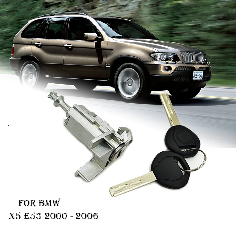 Left-Driver-Door-Lock-Cylinder-Barrel-Assembly-With-2KEYS-For-BMW-X5 ...