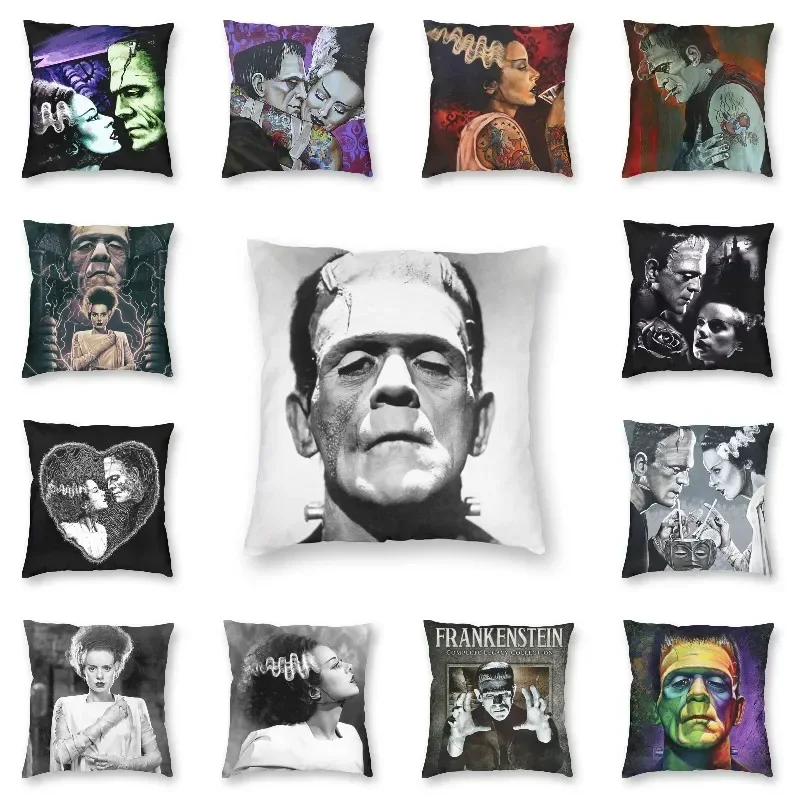 Bride of Frankestein Cushion Cover 3D Print Frankie Monster Horror ...