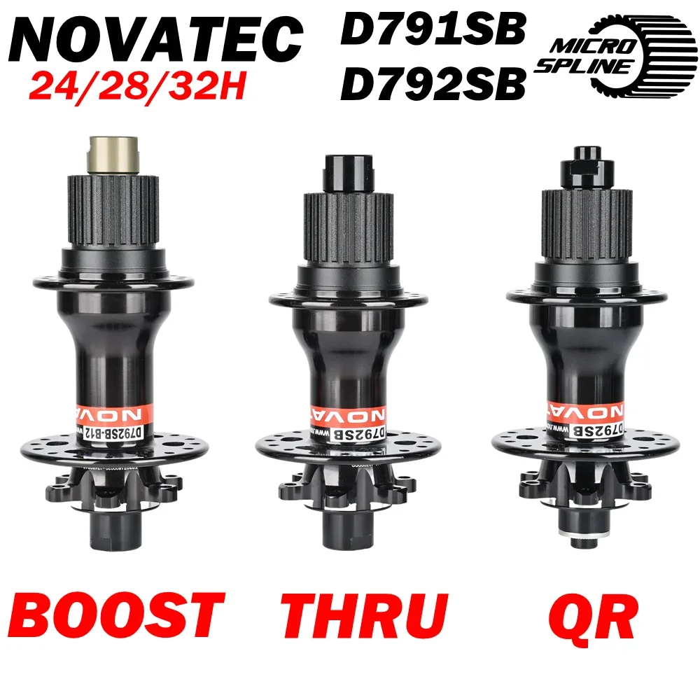 Bicycle Hubs Novatec D791SB D792SB MTB Road Bike 24/28/32 Holes Micro ...