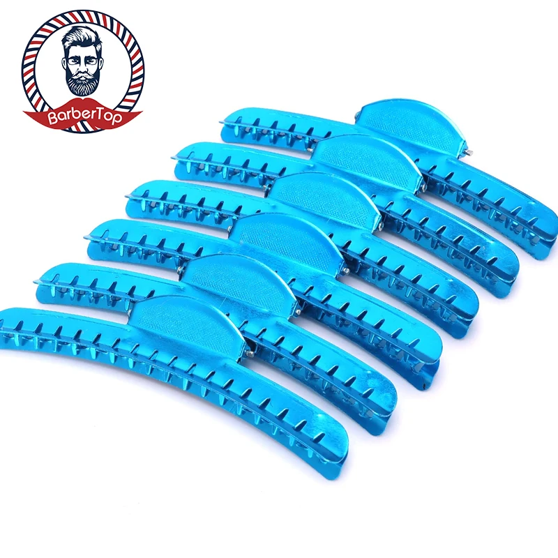 6Pcs-Set-Aluminum-Hairdressing-Clip-Salon-Haircut-Alligator-Duckbill ...
