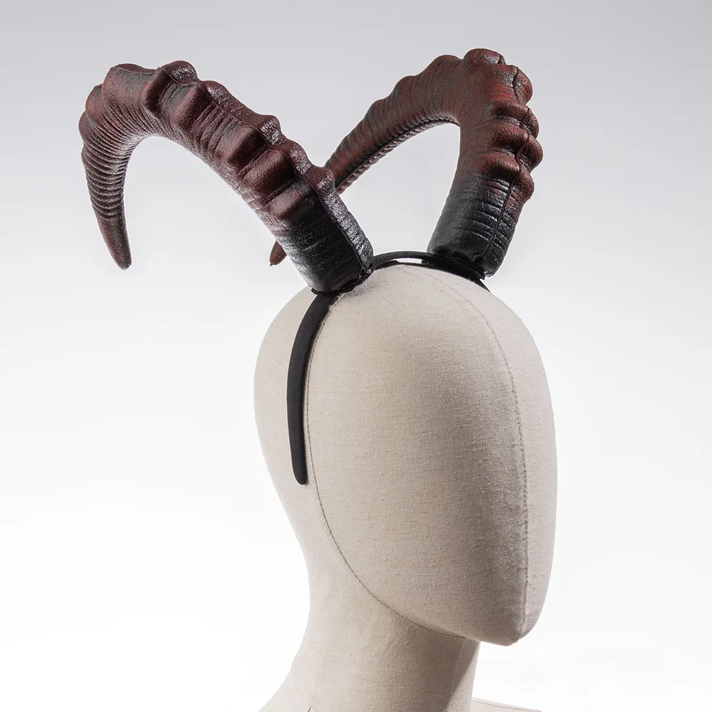 Devil JZCTWE Ox , Black Feather Headpiece Halloween Hair Band Red ...