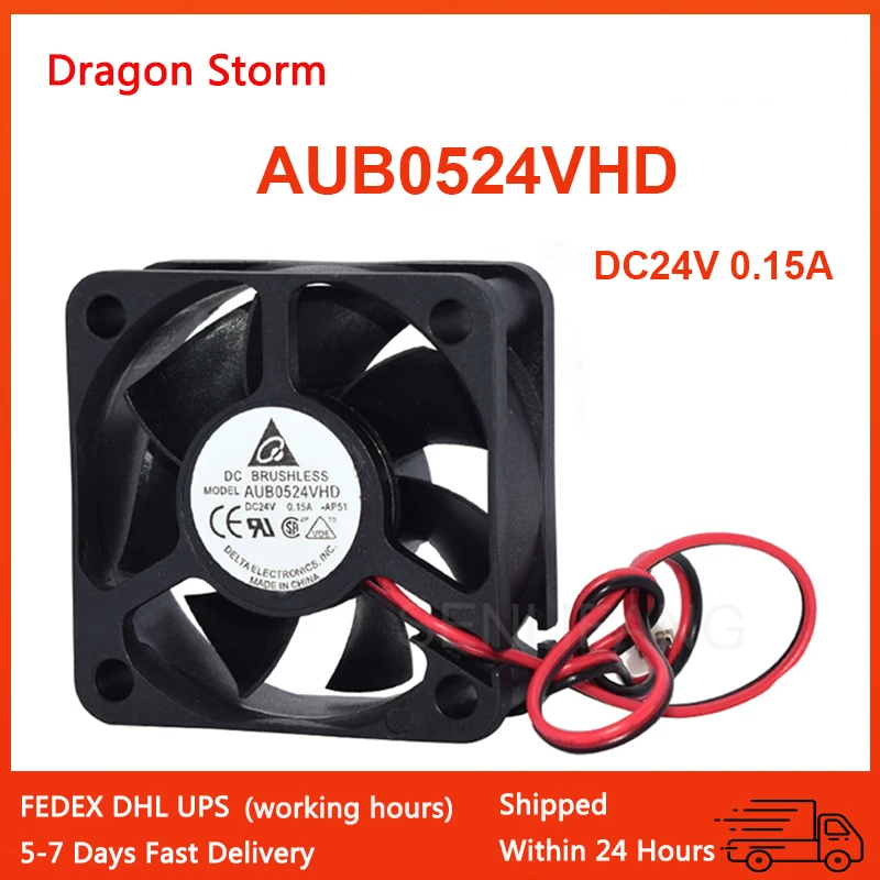 Hot Selling For Delta Aub0524vhd Dc24v 0.15a 50*50*20 Mm 5020 50mm 5cm 2-wire Square Frequency ...