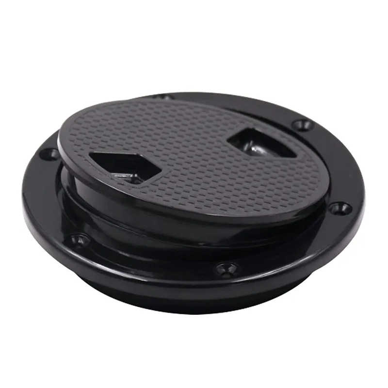 Boat-4-6-8-Deck-Plate-Black-Nylon-Circular-Non-Slip-Inspection-Access ...