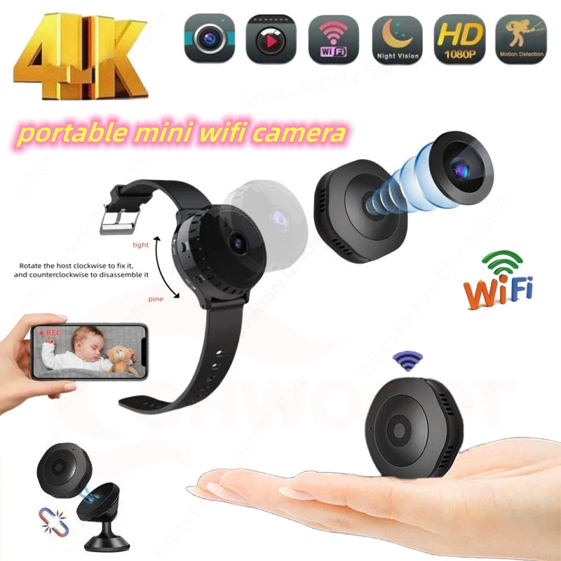 4K-1080p-HD-Mini-Wifi-Camera-Smart-Home-Night-Vision-Wireless ...