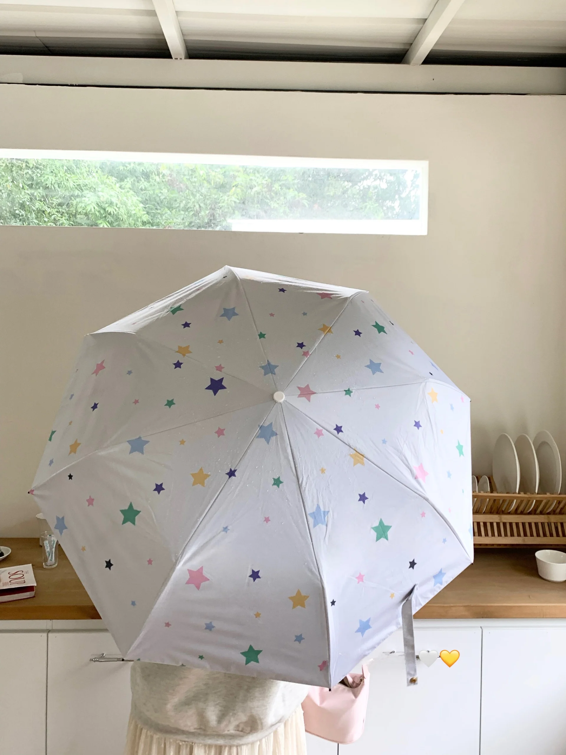 Cute Star Girl Bla Glue Rain Umbrella Sunade Sun Protection Umbrella UV ...