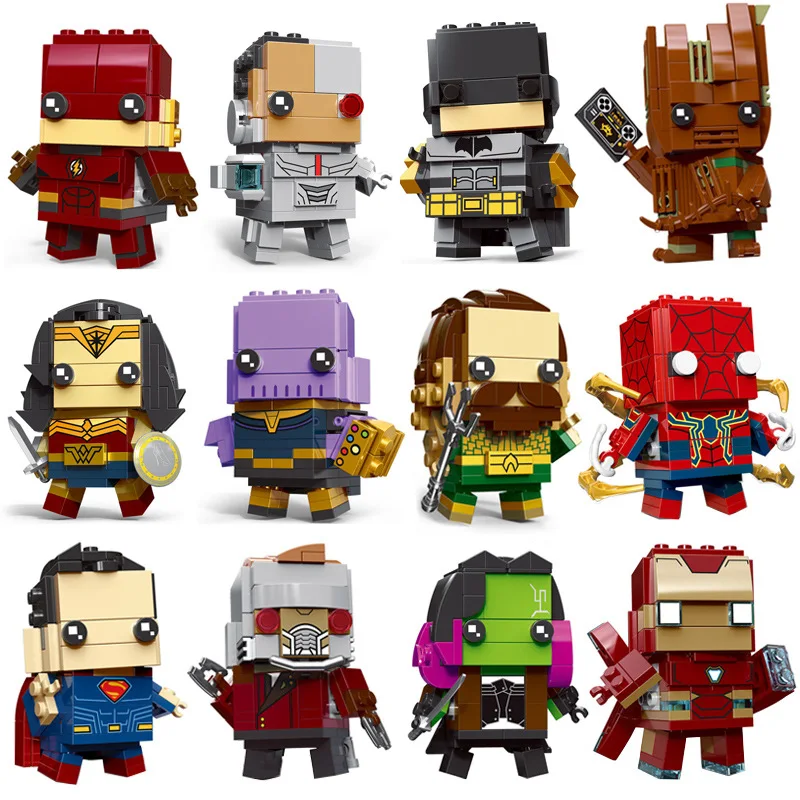 Marvel-Building-Block-Toys-Square-Q-Version-Doll-Assembly-Montessori ...