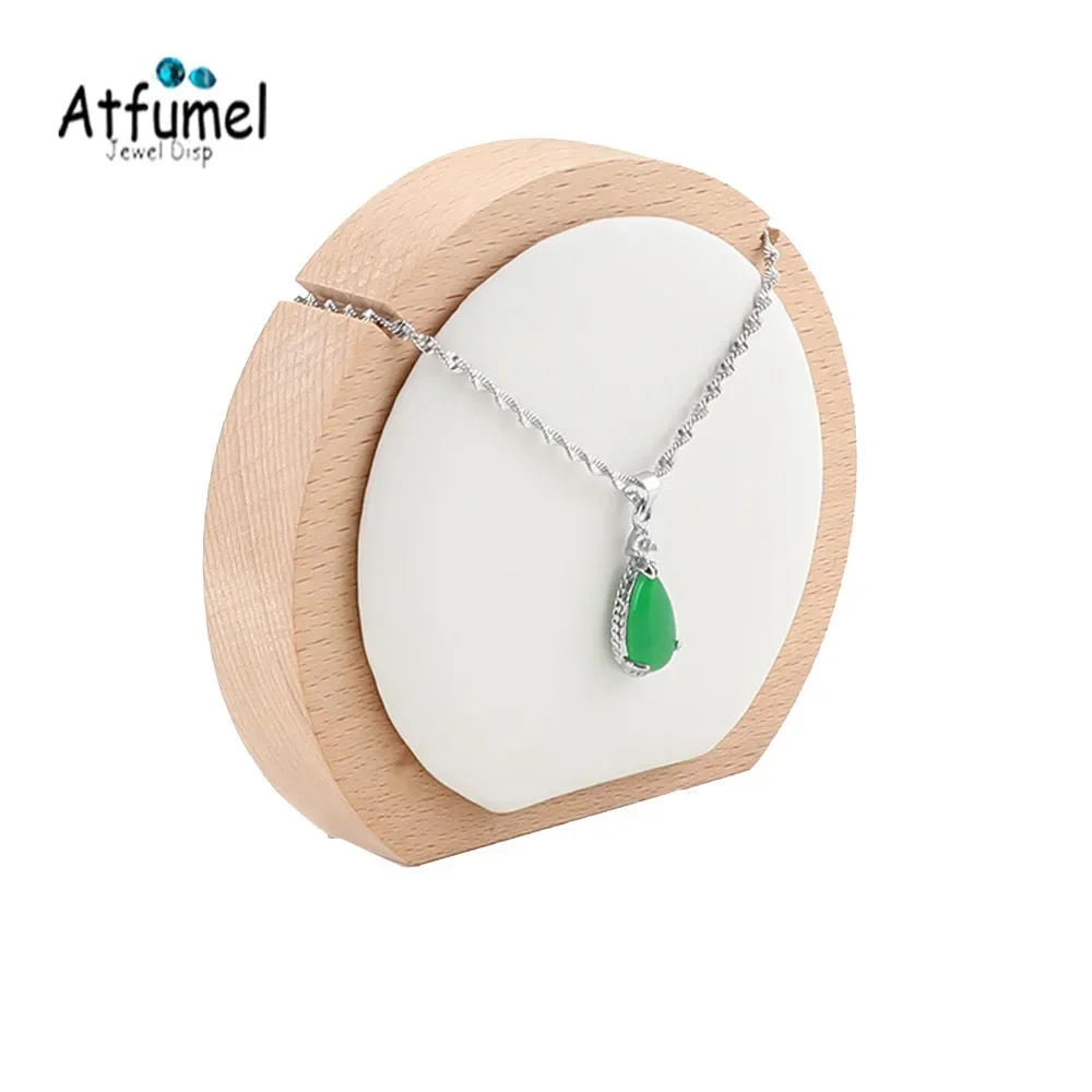 Wood-Necklace-Jewelry-Display-Stand-Pendant-Storage-Holder-Bracelet ...