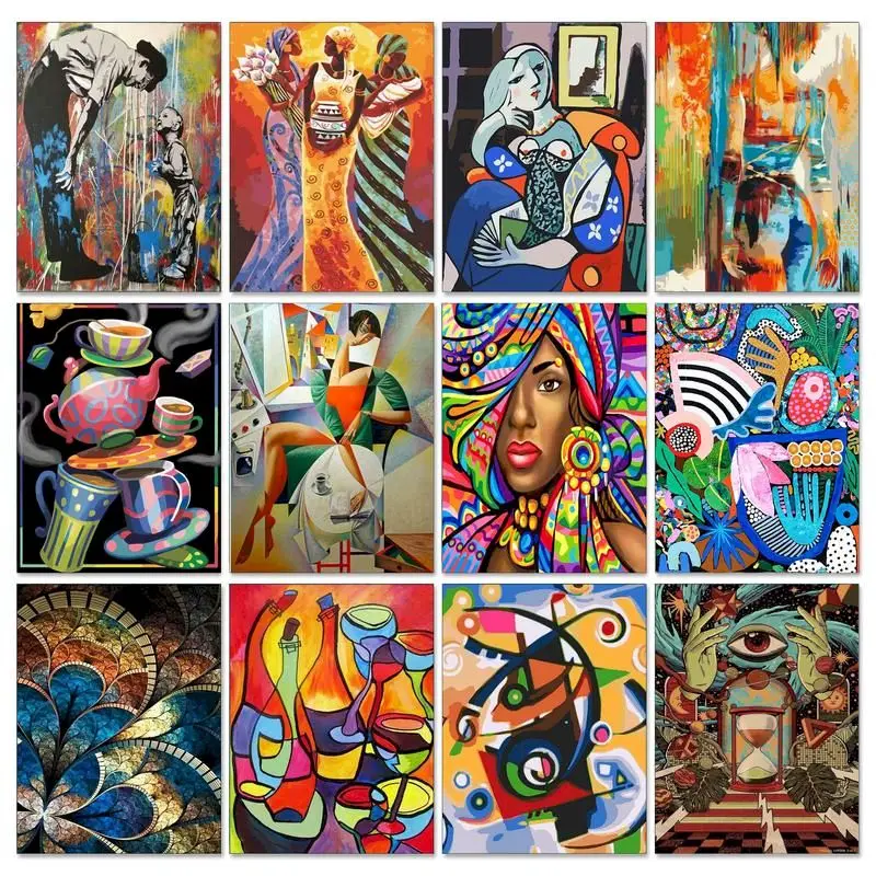 GATYZTORY-Modern-Painting-By-Numbers-For-Adults-With-Frame-60x75cm ...