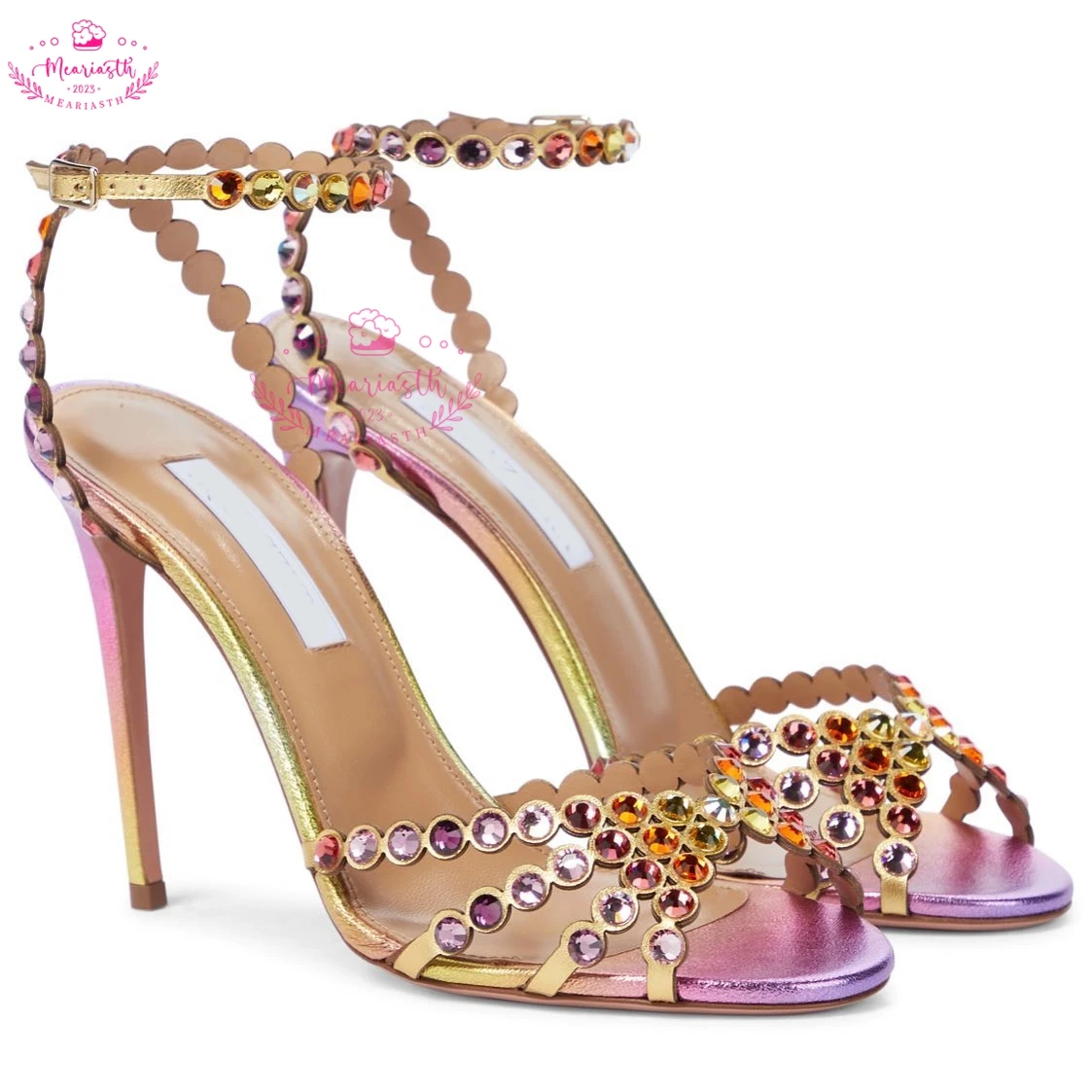 Temperament-Jelly-Diamond-Sandals-High-Heels-Sexy-Stiletto-Heel-peep ...