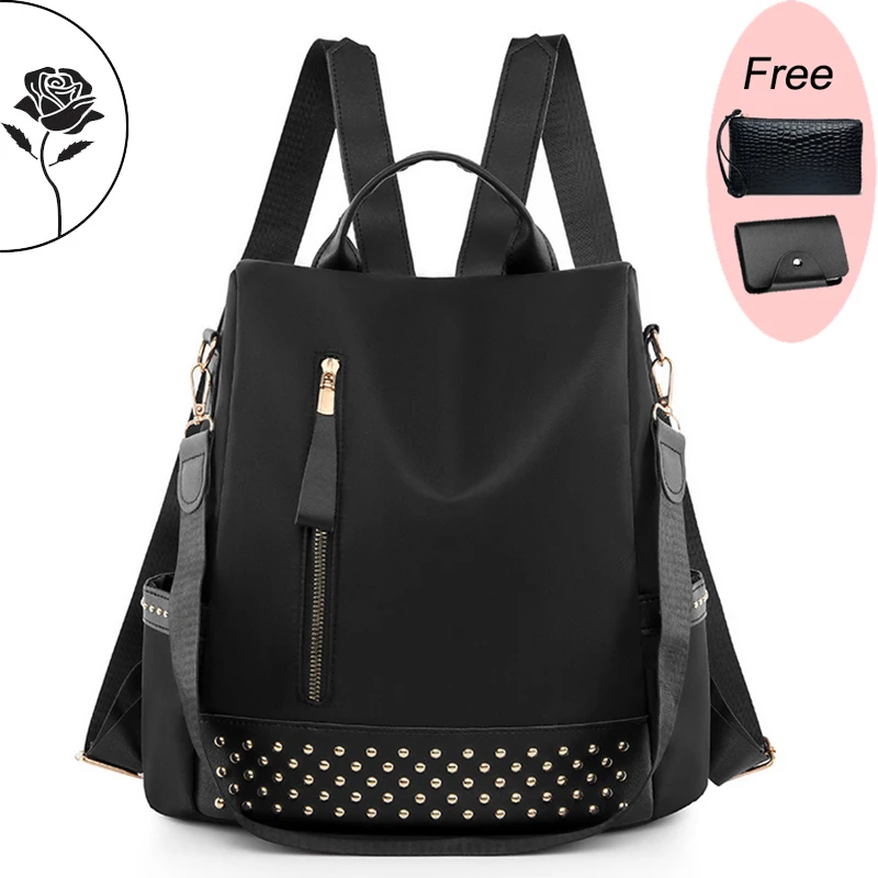 New-High-Quality-Women-Backpack-Fashion-Oxford-Cloth-School-Bags-Large ...