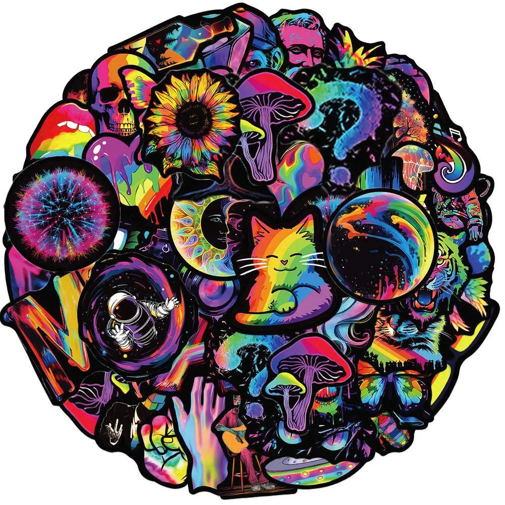 Pegatinas-de-Graffiti-variadas-de-est-tica-arco-ris-de-dibujos-animados ...