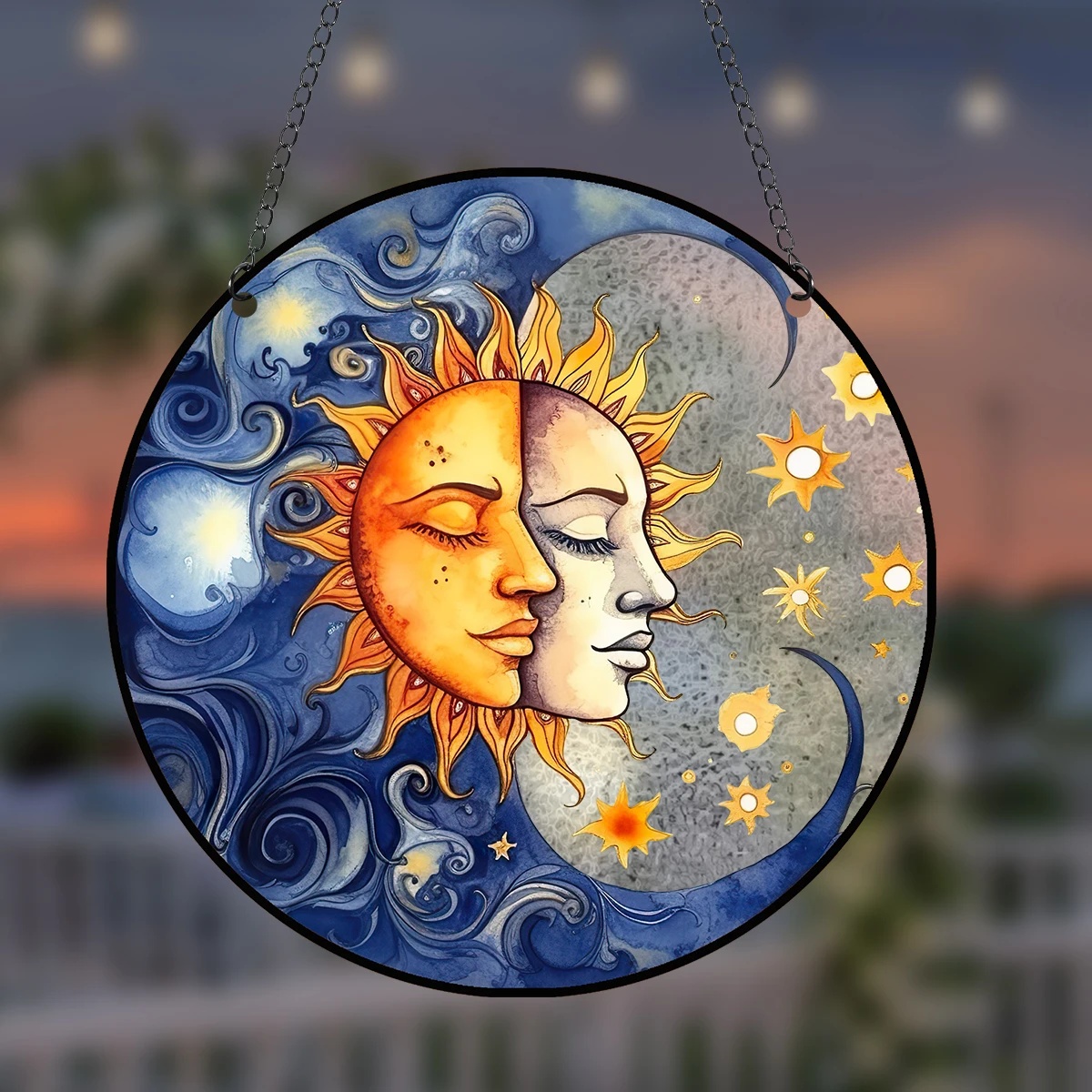 Glass-Pattern-Sun-and-Moon-Decor-Stained-Suncatcher-for-Window-Hangings ...