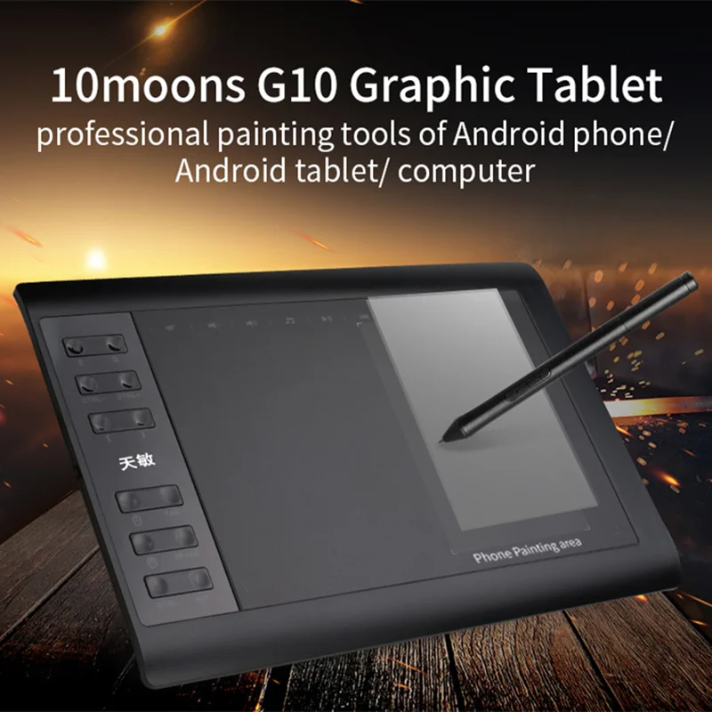 10x6-Graphics-Tablet-8192-Levels-Drawing-Tablet-for-Win-Mac-Linux-233 ...
