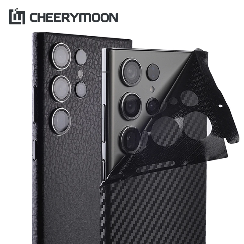 HOT-Black-Series-Leather-Croco-Fiber-Rear-Sticker-For-Samsung-Galaxy ...