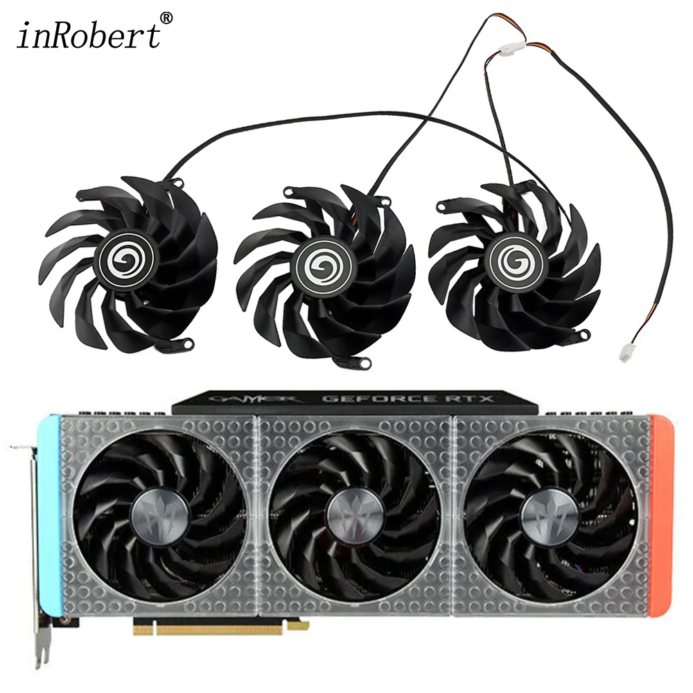 90MM T129215SU Video Card Fan For GALAX GeForce RTX 3060 3060Ti 3070 ...