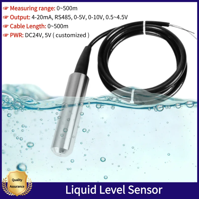 Liquid-Water-Level-Transmiiter-5m-Water-Level-Transducer-4-20mA ...