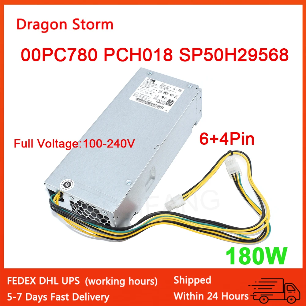 For Lenovo 510S 700 280 G2 400 G4 6Pin 180W PSU PCH018 00PC780 PA-1181 ...