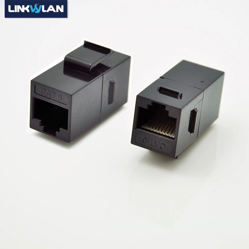 Gigabit Rj45 Cat.6 Inline Female Adapter Coupler - Unshielded Adapter ...