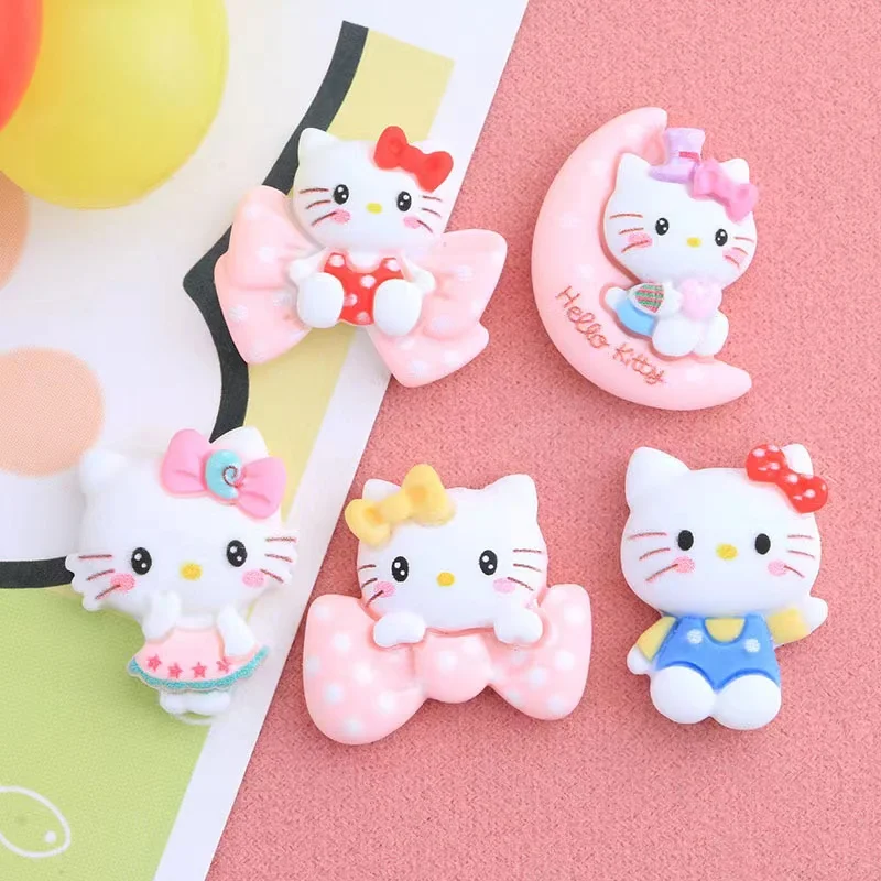 10Pcs-New-Cute-Resin-Mini-Cartoon-Cat-Series-Flat-Back-Ornament-Jewelry ...