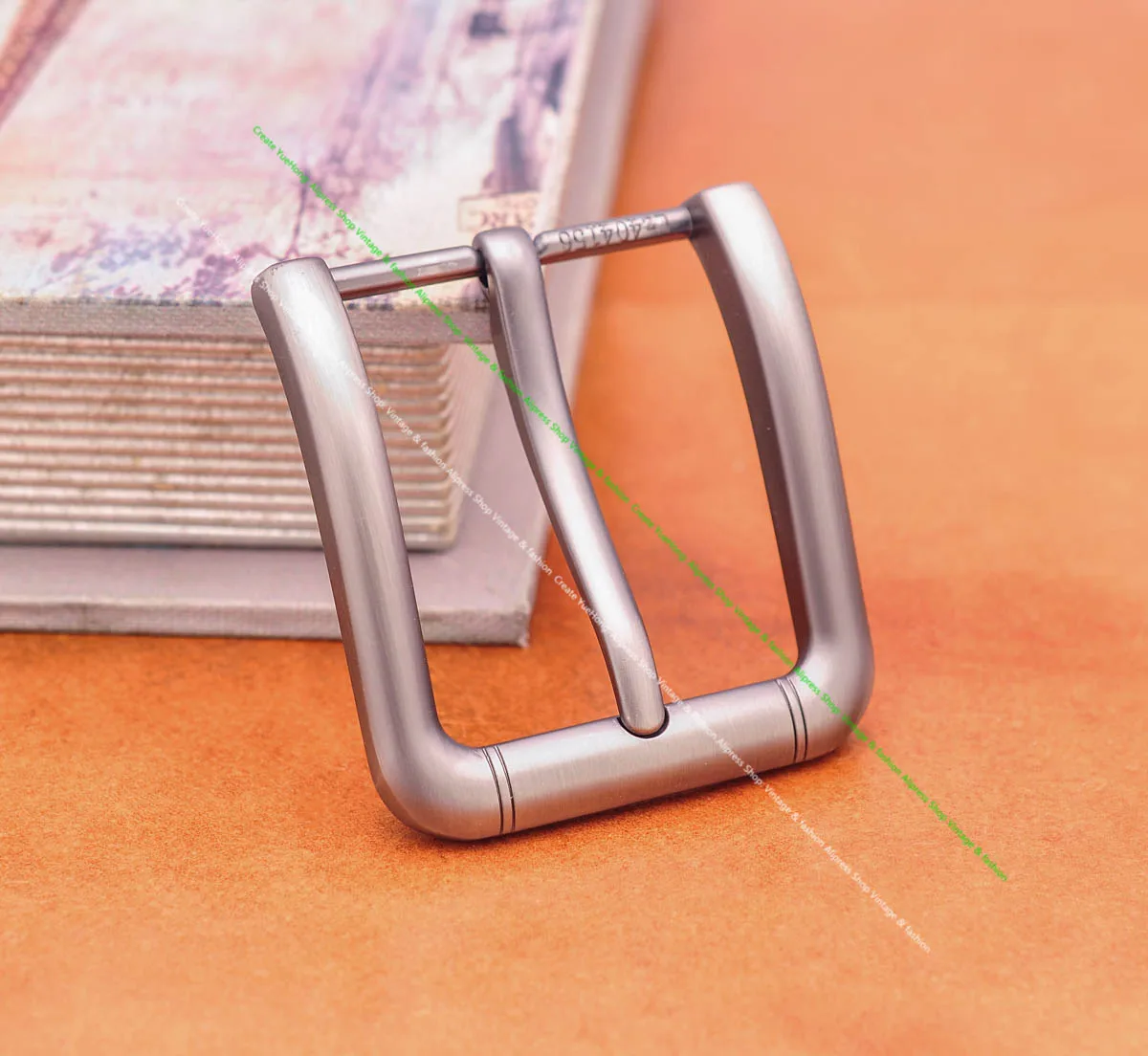 40mm Men Silver Stainless Plated Classic Biker Single Prong Pin Belt ...