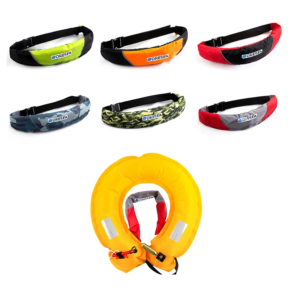 PFD-Automatic-Inflatable-Life-Saving-Belt-100N-Life-Vest-Swimmer-Round ...