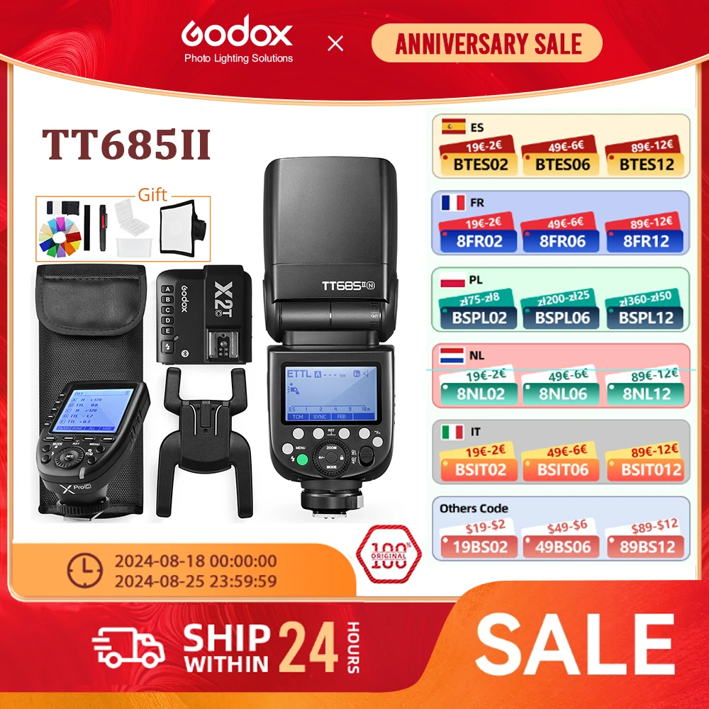 Godox-TT685II-TT685IIC-TT685IIS-TT685IIN-TT685IIF-TTL-HSS-Camera-Flash ...