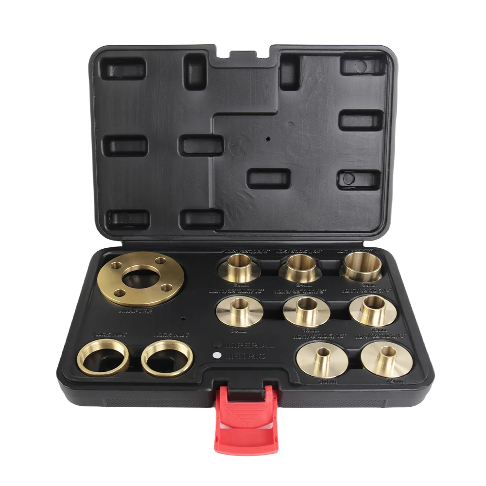Allsome-11pcs-Woodworking-Router-Bushing-Guide-10-30mm-Copper-Premium ...