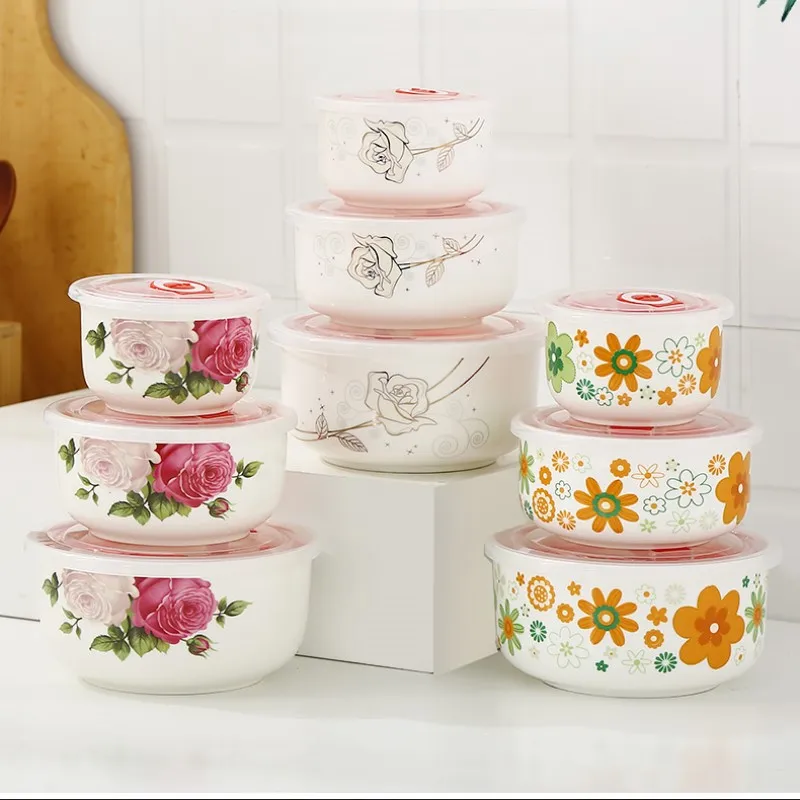 Three-piece-set-fine-bone-china-lunch-box-set-japanese-style-porcelain ...