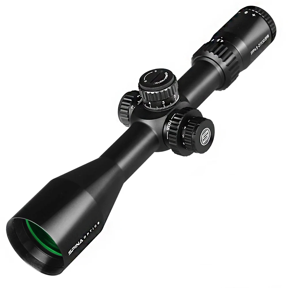 Spina Optics HD 4.5 27X50 FFP 사냥 범위, 첫 번째 초점 비행기 범위, 전술 유리 에칭 레티클 광학 ...