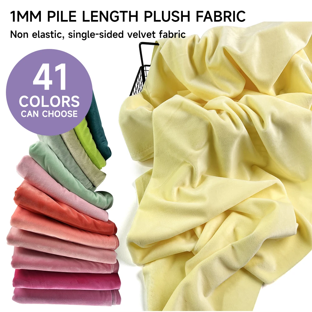 Cotton-Plush-Doll-Fabric-1mm-Pile-Length-100-Polyester-Diy-Handmade ...