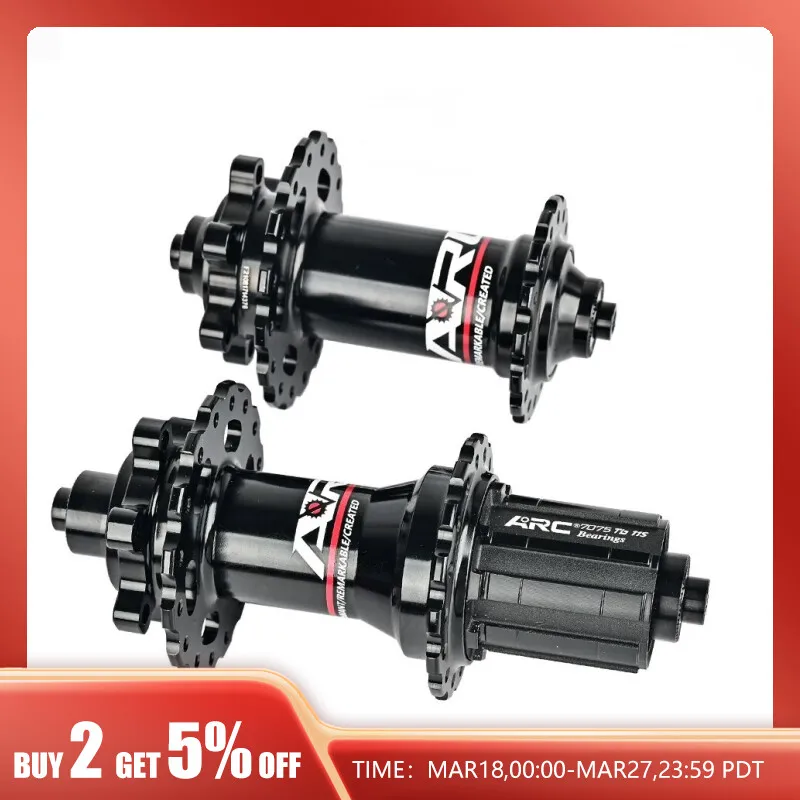 ARC MTB Bicycle Hubs 4 Sealed Bearings 120Ring 28/32/36 Holes Louder ...