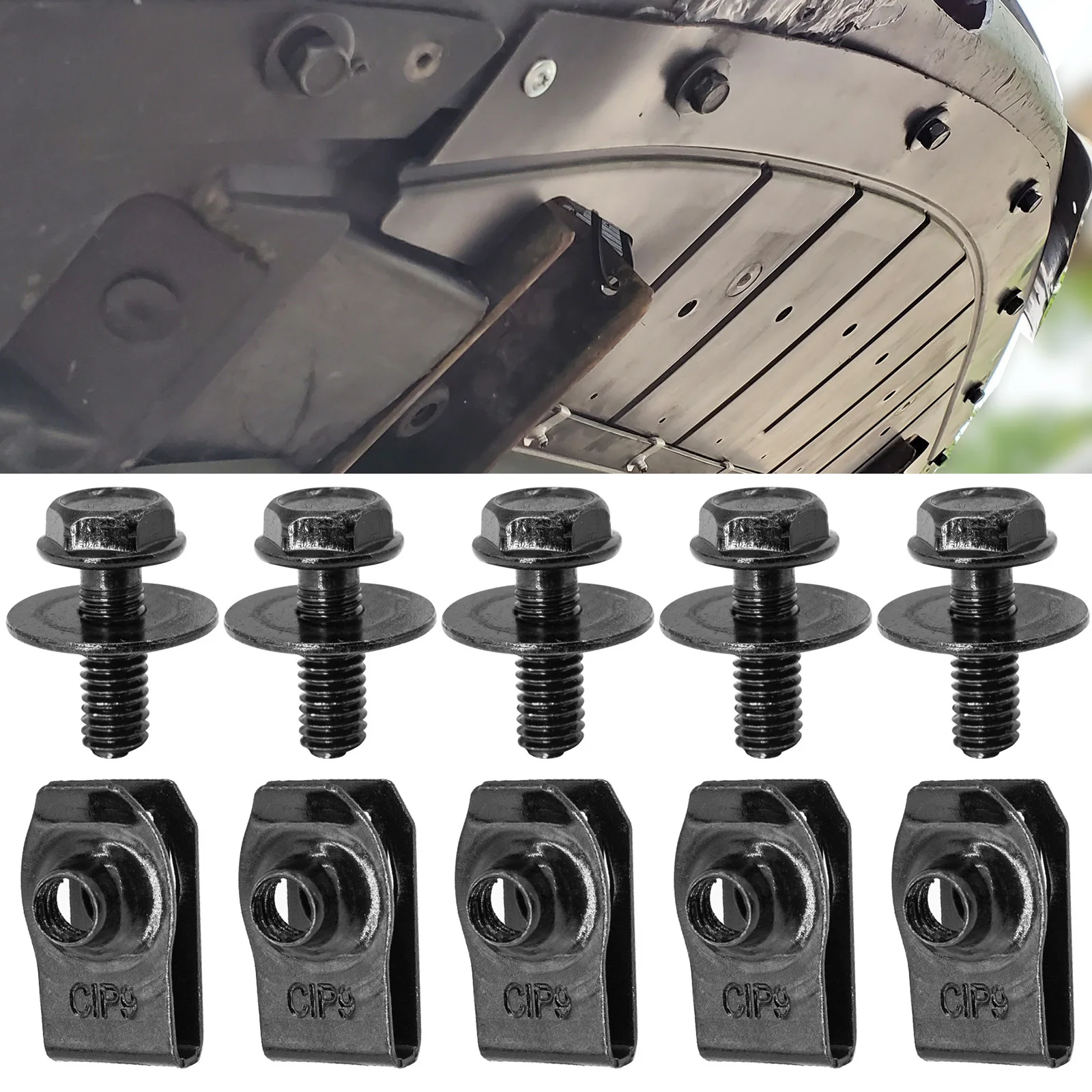 Bulloni-per-carrozzeria-e-clip-per-dadi-a-U-M6-motore-sotto-copertura ...