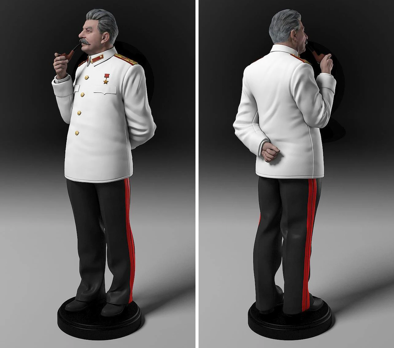 1-24-75mm-1-18-100mm-Resin-Model-Kits-Stalin-Figure-Unpainted-No-color ...