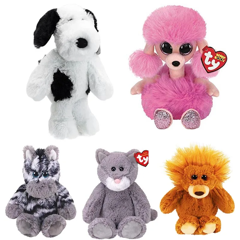 15cm Ty Attic Treasures Stuffed Peas Muggy The Black And White Dog Cute ...