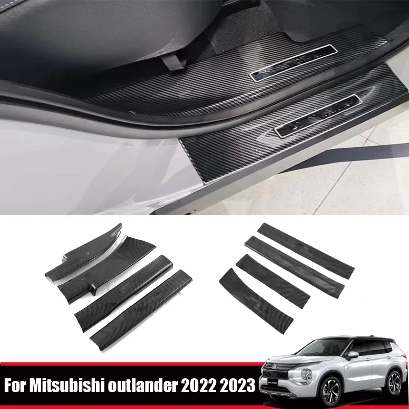 For Mitsubishi Outlander 2022 2023 2024 ABS carbonfiber Car Door ...
