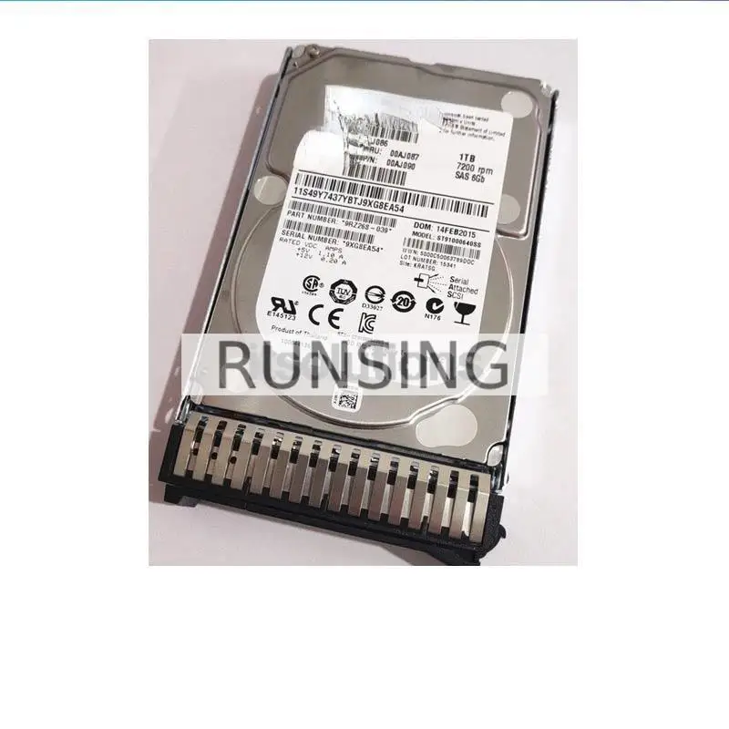 고품질 IBM 1T 7.2K SAS 2.5 00AJ086 X3500 M5 서버 하드 드라이브 100% - 티몬