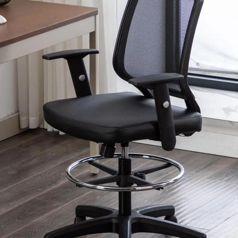 Cash-Register-Bar-High-Foot-Lifting-Office-Chair-Home-Study-Rotating ...