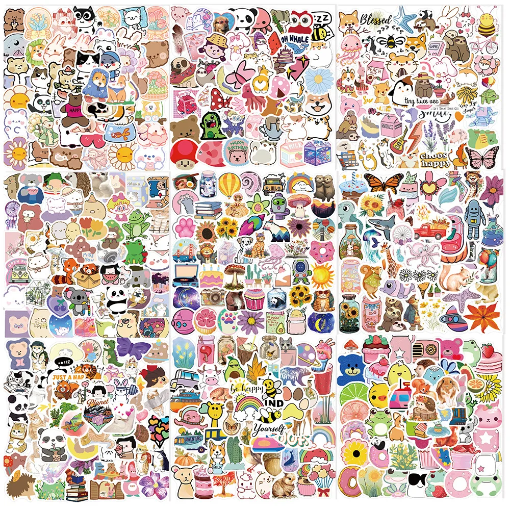 600PCS-Cute-Cartoon-Graffiti-Stickers-Phone-Guitar-Laptop-Notebook ...